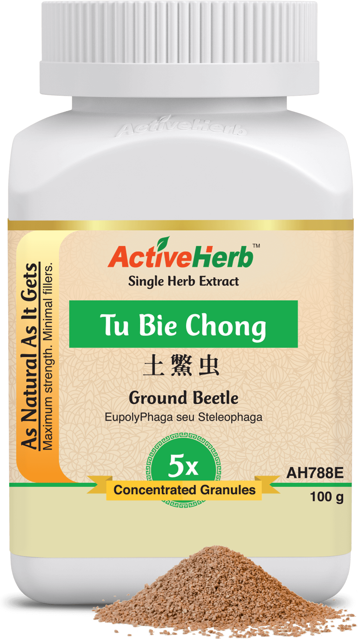 Tu Bie Chong Wingless Cockroach 土鳖虫 Extract Granules Activeherb