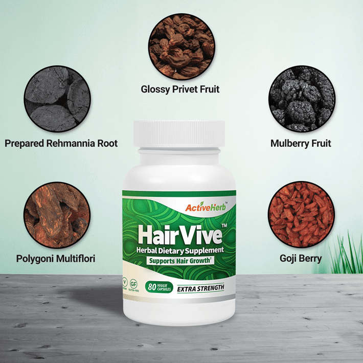 HairVive by ActiveHerb: promote hair growth and support healthy aging ...